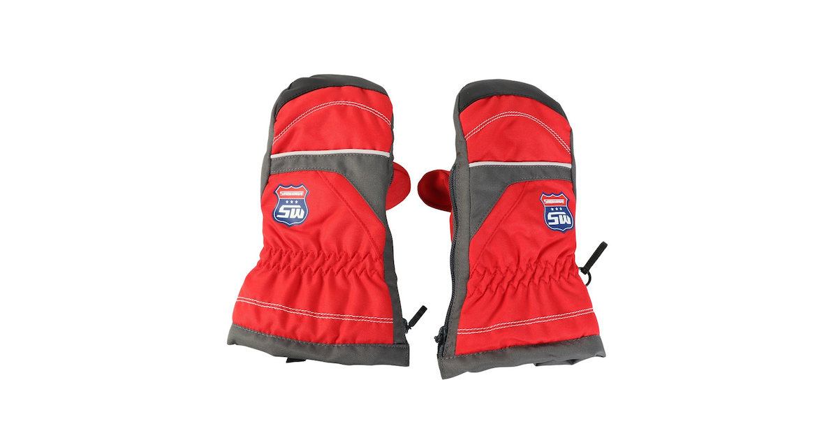 スノーウェイブ（SNOW WABE）（キッズ）キッズ ボーイズ ミトングローブ 25SW-002KBM RED | ウィンタースポーツ・マリン ...