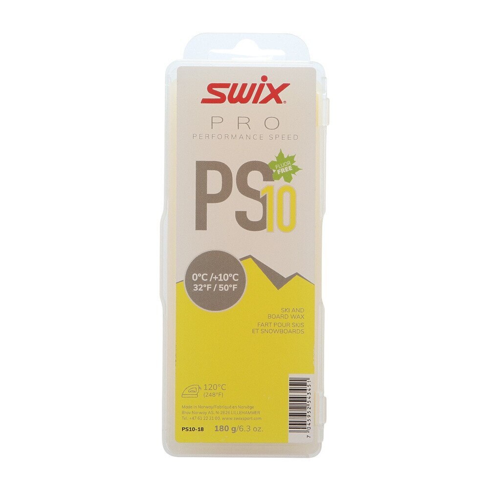 スウィックス｜スウィックス（swix）（メンズ、レディース、キッズ）ワックス 固形 PRO Performance Speed PS 180g PS10-18 イエロー メンテナンス スキー ...