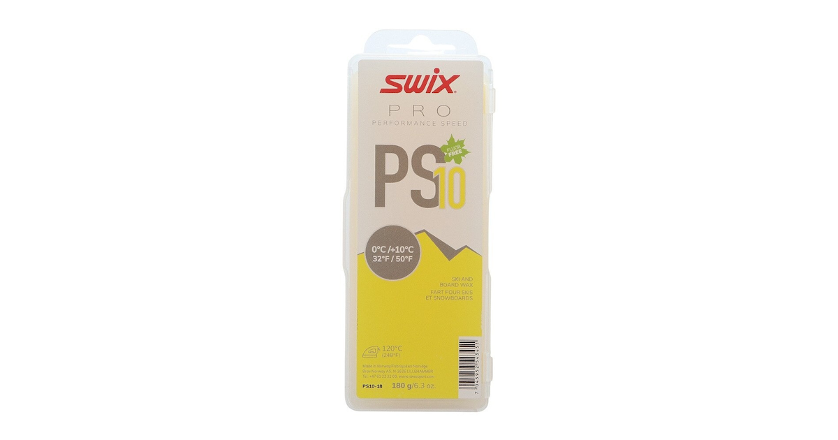 スウィックス（swix）（メンズ、レディース、キッズ）ワックス 固形 PRO Performance Speed PS 180g PS10-18 イエロー メンテナンス スキー スノーボード ...