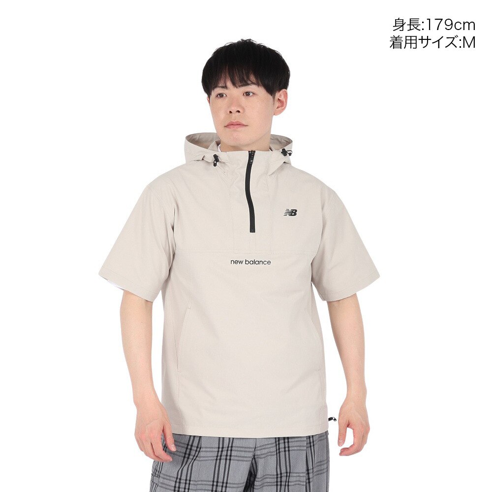 ニューバランス（new balance）（メンズ）ゴルフウェア ハーフジップ プルオーバー フーディー 012-5121001-041 ...
