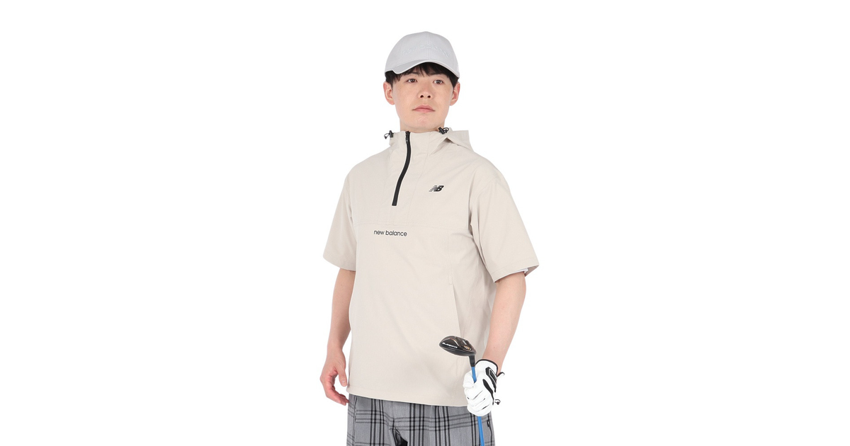 ニューバランス（new balance）（メンズ）ゴルフウェア ハーフジップ プルオーバー フーディー 012-5121001-041 ...