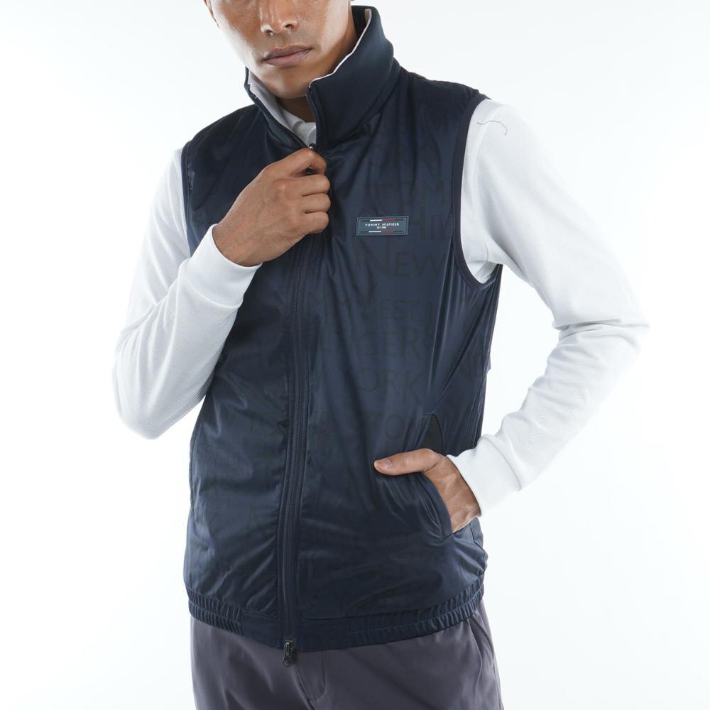 トミー ヒルフィガー ゴルフ（TOMMY HILFIGER GOLF）（メンズ）ゴルフウェア アウター ロゴプリントリバーシブルベスト ...