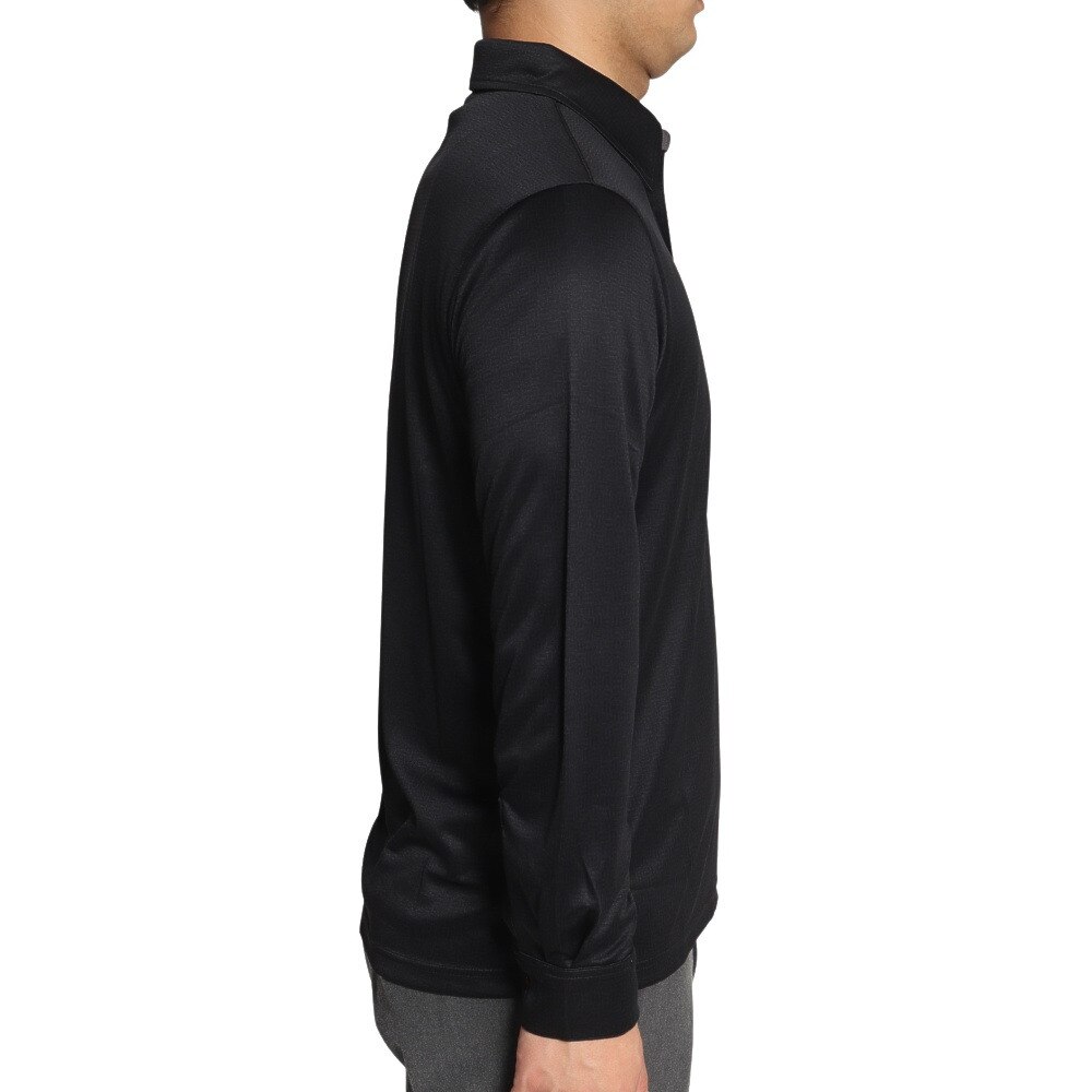 エピキュール（epicure）（メンズ）ゴルフウェア 吸水 速乾 消臭 UV Eモノグラム JQ長袖ポロシャツ 151-27810-019 ...