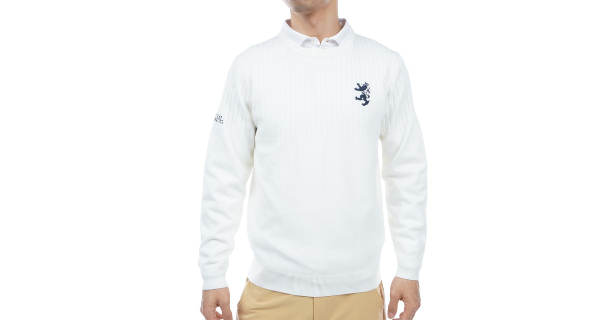 アドミラル ゴルフ（Admiral GOLF）（メンズ）ゴルフウェア ランパント クルーネックセーター ADMA376-WHT | スポーツ用 ...
