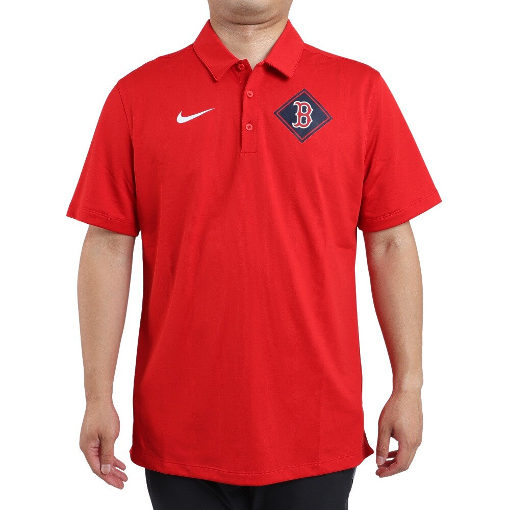 ナイキ（NIKE）（メンズ）ボストン・レッドソックス アイコン ポロシャツ NKNB-62Q-BQ-OLF | スポーツ用品はスーパースポーツゼビオ