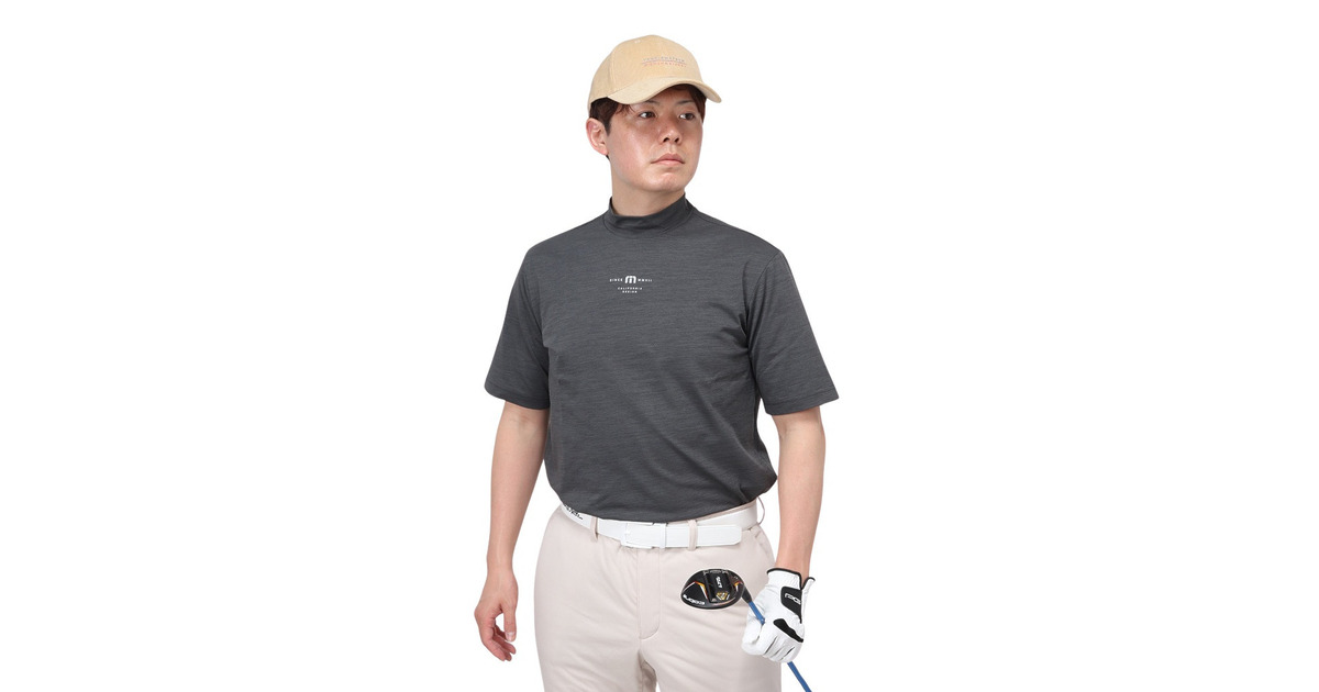 トラヴィスマシュー（Travis Mathew）（メンズ）ゴルフウェア 吸水 モックネック ゴルフ ロゴ 半袖Tシャツ 7AI010-0GPN ...