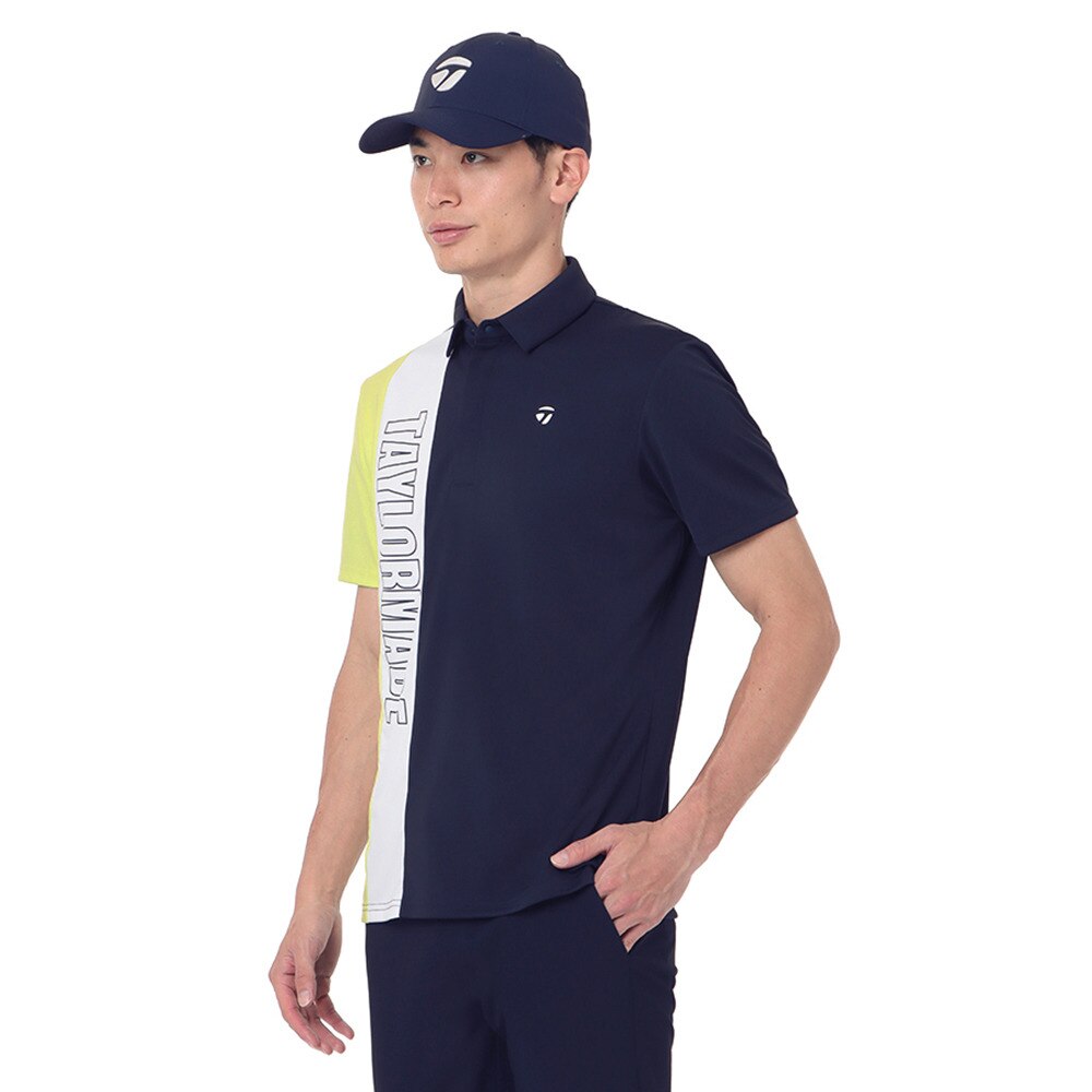 テーラーメイド（TAYLORMADE）（メンズ）モックネック ゴルフ 半袖 カラーブロック半袖ポロシャツ M19626-TL426 | ゴルフ ...