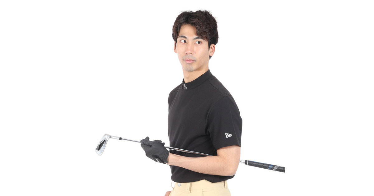 ニューエラ（NEW ERA）（メンズ、レディース）ゴルフウェア 半袖 吸汗速乾 ミッドネック パフォーマンス Tシャツ MASTERMIND ...