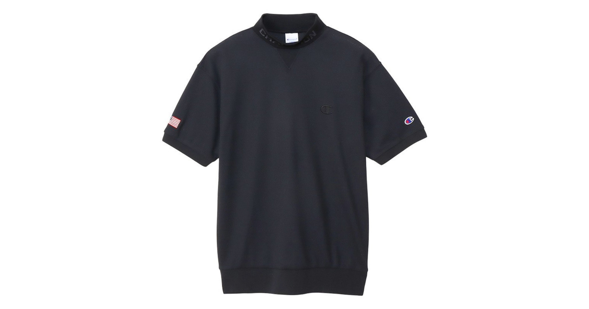 チャンピオン（CHAMPION）（メンズ）ゴルフウェア モックネック 半袖シャツ C3-ZG307 090 | スポーツ用品はスーパースポーツゼビオ