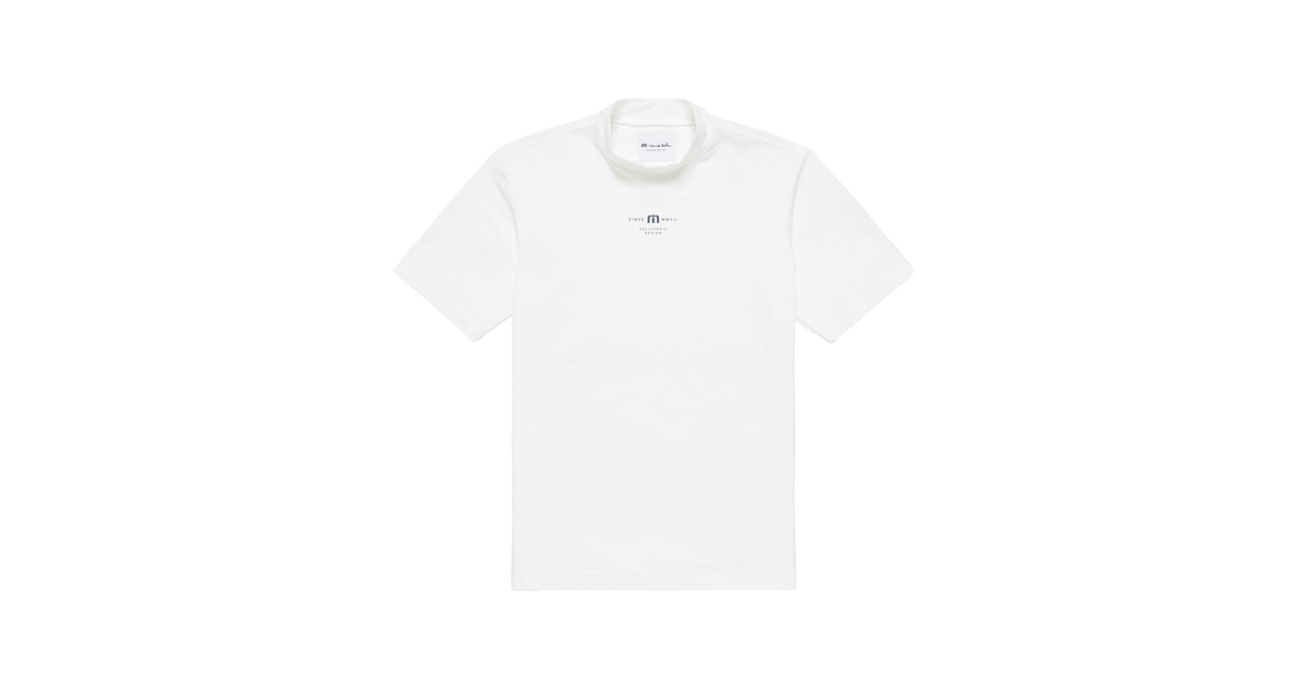 トラヴィスマシュー（Travis Mathew）（メンズ）ゴルフウェア ストレッチ Solid モックネック半袖シャツ 7AI010-1WHT ...