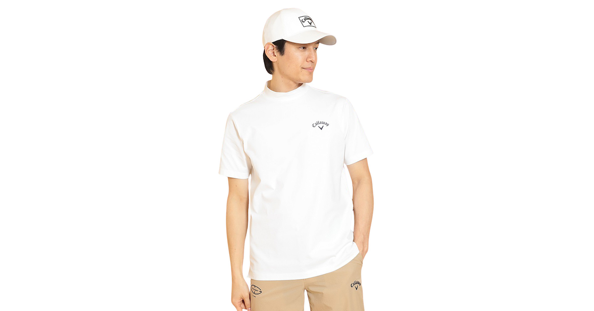 キャロウェイ（CALLAWAY）（メンズ）ゴルフウェア 接触冷感 -3℃裏クール 半袖 モックネックシャツ C25134122-1030 ...