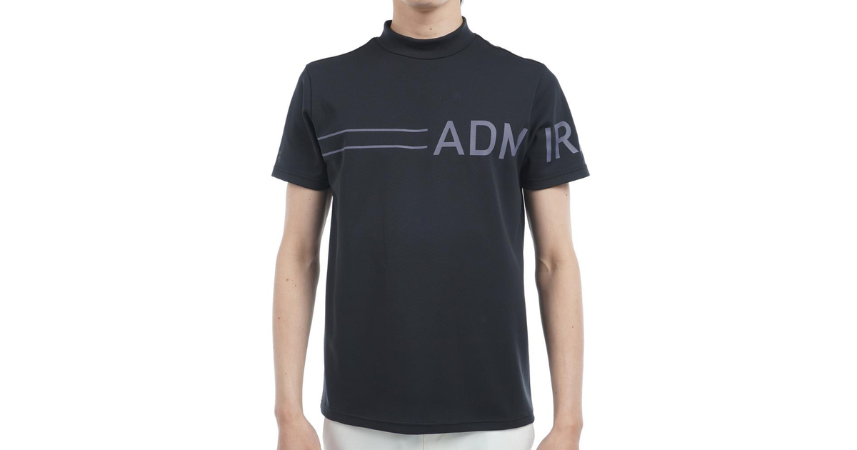 アドミラル ゴルフ（Admiral GOLF）（メンズ）ゴルフウェア 吸水速乾 CARAT ビッグロゴ 半袖モックシャツ ADMA518 ...