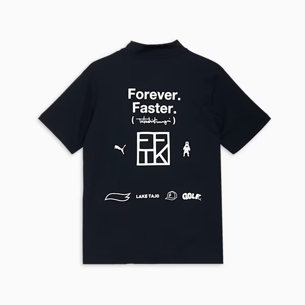 プーマ（PUMA）（メンズ）ゴルフ PUMA x FFTK ビッグ レーベル モックネック 半袖 ポロシャツ 633662-01 | ゴルフ用 ...