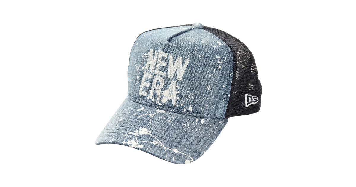 9FORTY A-Frame トラッカー スプラッシュペイント スクエアロゴ キャップ 12674545｜ニューエラ - スーパースポーツゼビオ