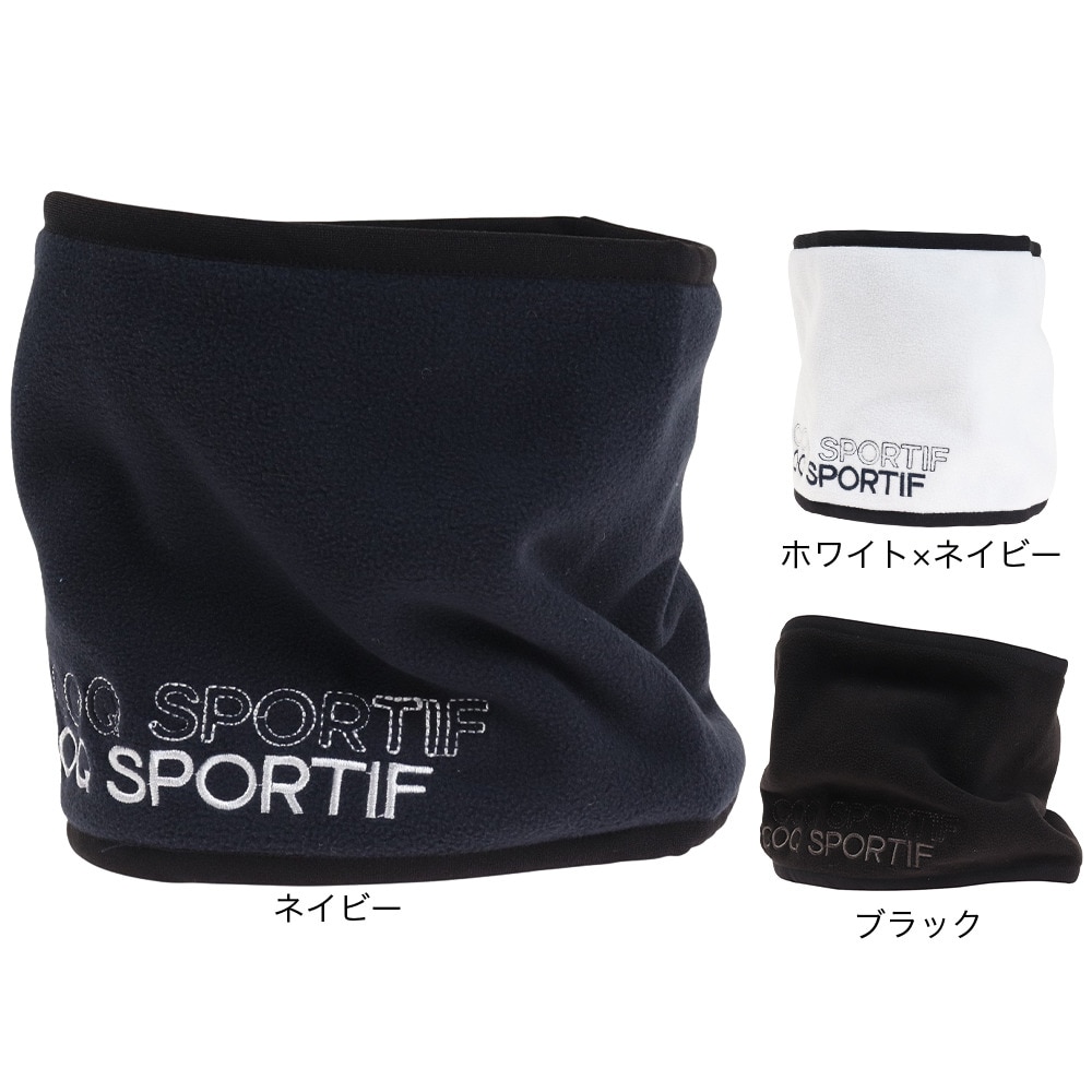 ルコックゴルフ（メンズ、レディース）ゴルフ 寒さ対策 防寒 あったかグッズ フリース リバーシブルネックウォーマー QGBUJK51 NV00 ...