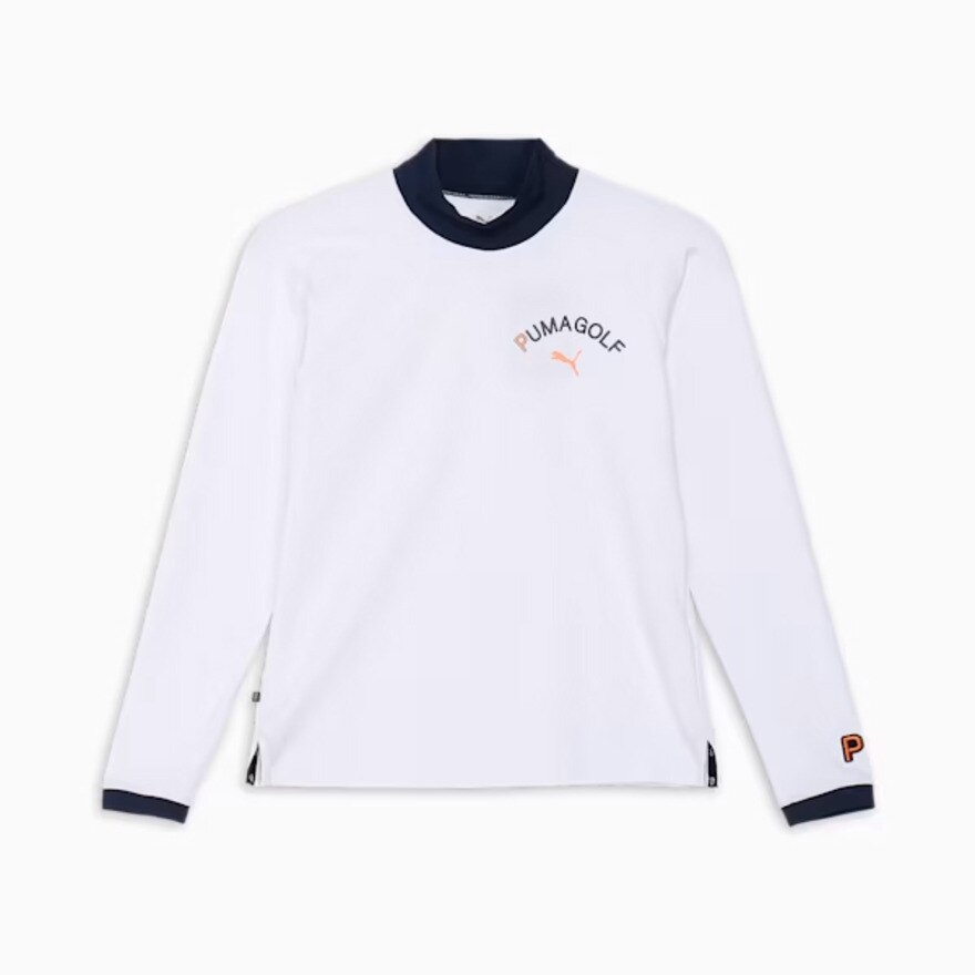 プーマ（PUMA）（レディース）ゴルフウェア 吸水速乾 PC ピーチ ストレッチ P ロゴ ラグラン モックネック 長袖 シャツ 630587 ...