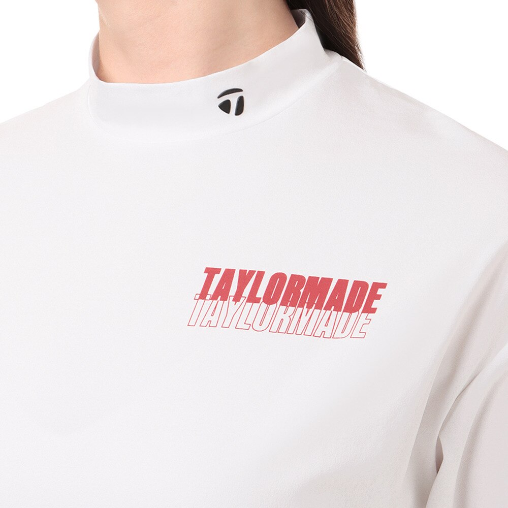 テーラーメイド（TAYLORMADE）（レディース）ゴルフウェア 吸汗速乾 ダイアゴナルロゴ半袖モックシャツ M19848-TL493 ...