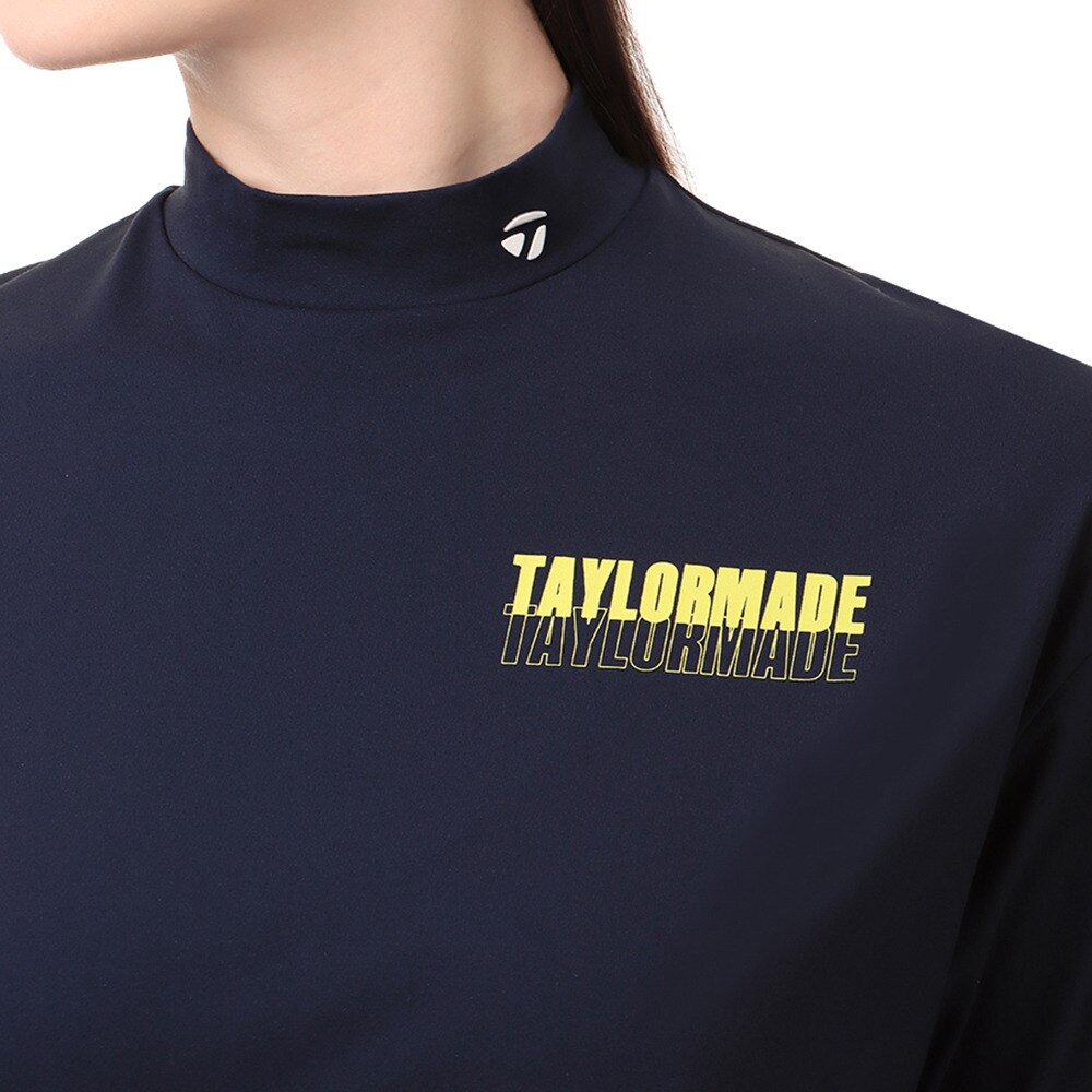 テーラーメイド（TAYLORMADE）（レディース）ゴルフウェア 吸汗速乾 ダイアゴナルロゴ半袖モックシャツ M19849-TL493 ...