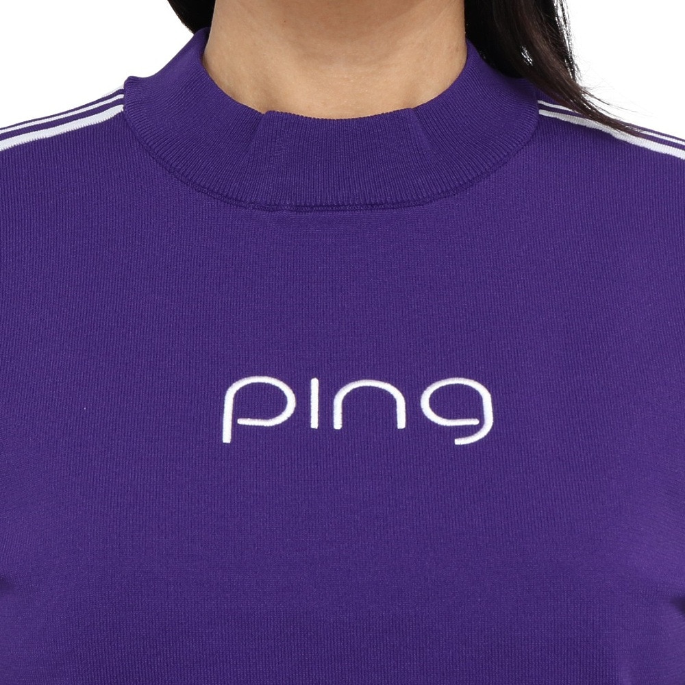 ピン（PING）（レディース）ゴルフウェア 長袖 ロゴジャカード