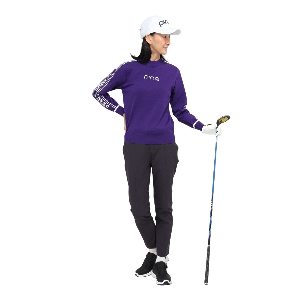 ピン（PING）（レディース）ゴルフウェア 長袖 ロゴジャカード