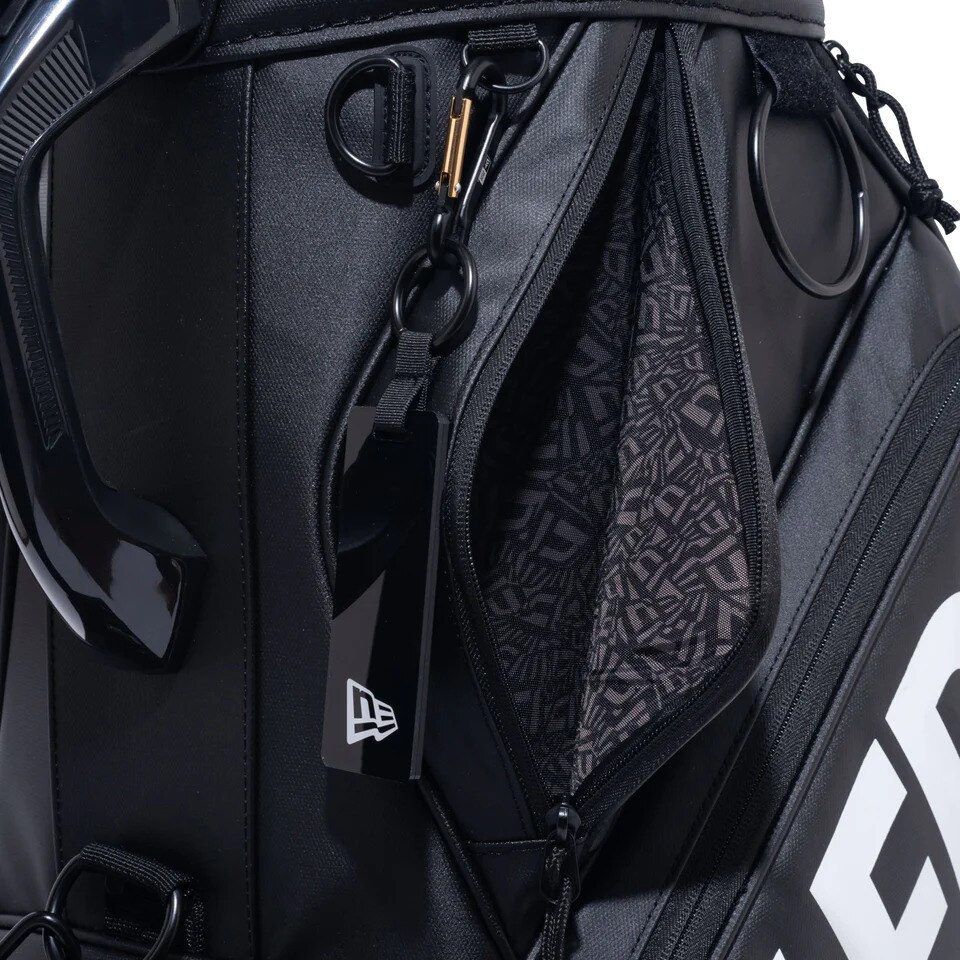 ニューエラ（NEW ERA）（メンズ、レディース）ゴルフ キャディバッグ カート式 9.5型 5分割 ツアーバッグ TPU ワードマークロゴ ...