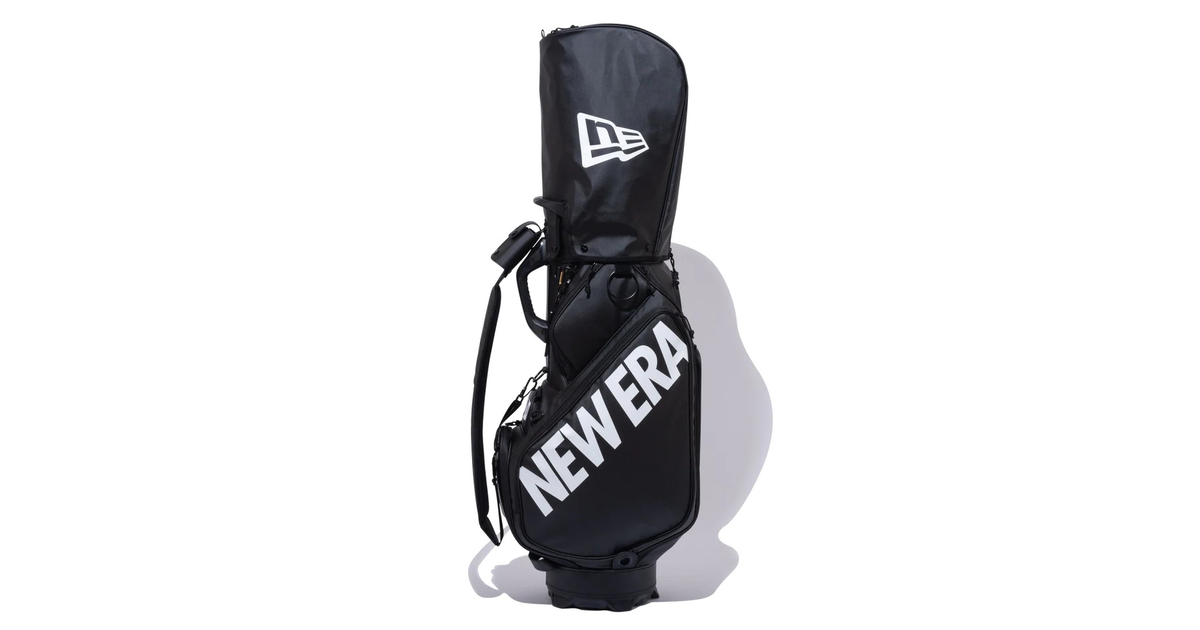 ニューエラ（NEW ERA）（メンズ、レディース）ゴルフ キャディバッグ カート式 9.5型 5分割 ツアーバッグ TPU ワードマークロゴ ...