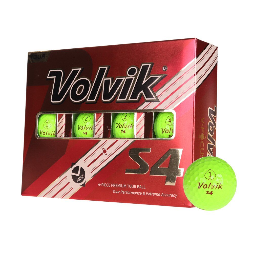 ボルビック（Volvik）（メンズ、レディース）ゴルフボール NEW S4 1ダース(12球入り) | ゴルフ用品はヴィクトリアゴルフ