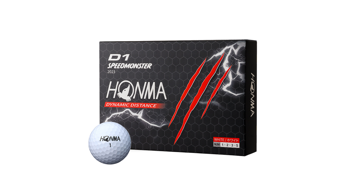 本間ゴルフ（HONMA）（メンズ、レディース）D1 SPEEDMONSTER 2023 BTQ2302 0001 WH ダース(12個入り) | ゴルフ用品はヴィクトリアゴルフ