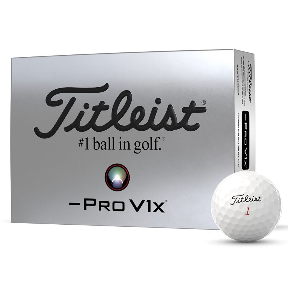 タイトリスト（TITLEIST）（メンズ）ゴルフボール 24 PRO V1X LEFT DASH T204L6S-J ダース(12個入り) | ゴルフ用品はヴィクトリアゴルフ