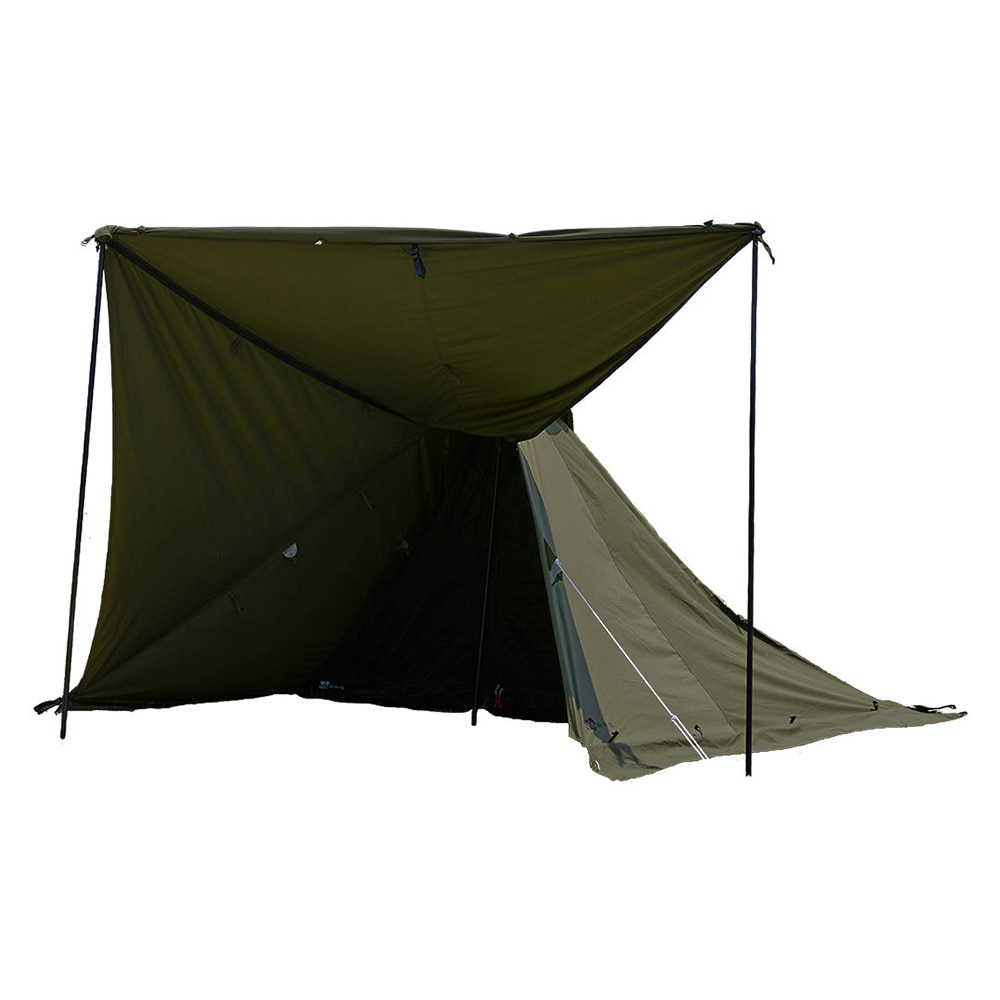 WAQ（WAQ） テント キャンプ Alpha TC SOLO DX ソロデラックス WAQ-TCTDX11 ソロ用 デュオ用 ティピテント 1～2人用 | アウトドア・キャンプ用品はエルブレス