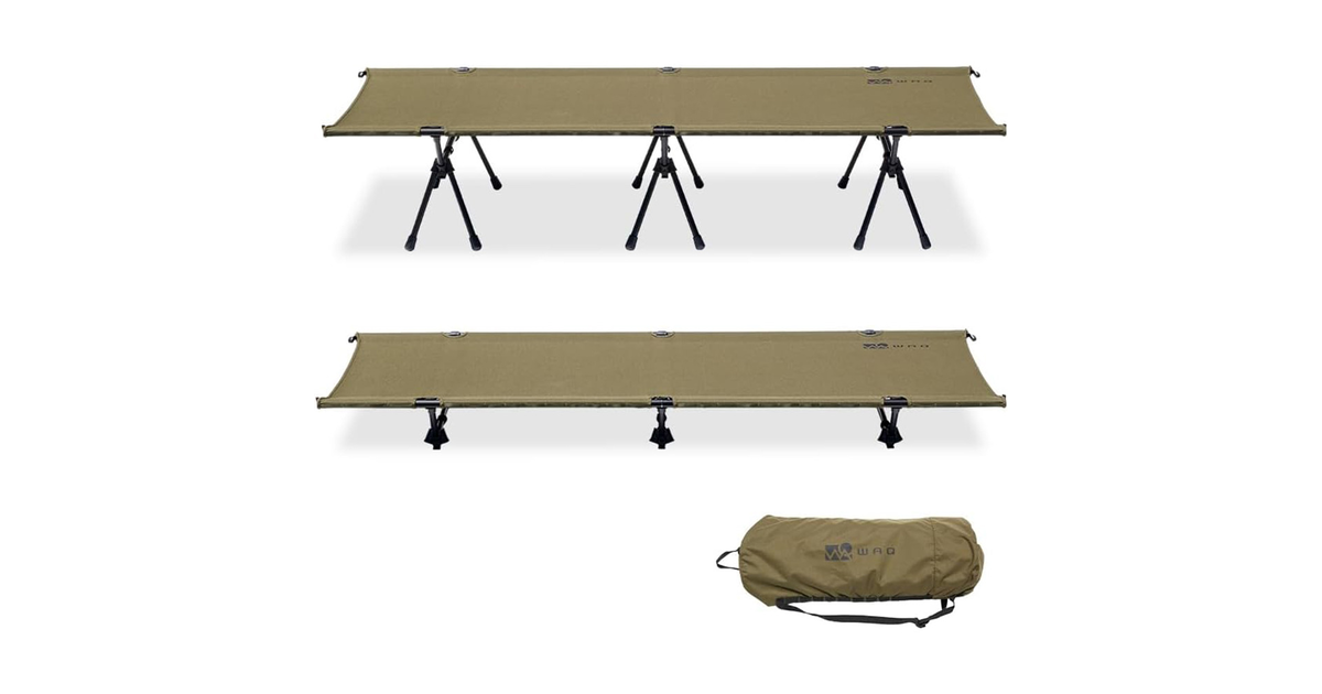 WAQ（WAQ） ベッド アウトドア キャンプ 2WAYフォールディングコット 600D OV | アウトドア・キャンプ用品はエルブレス