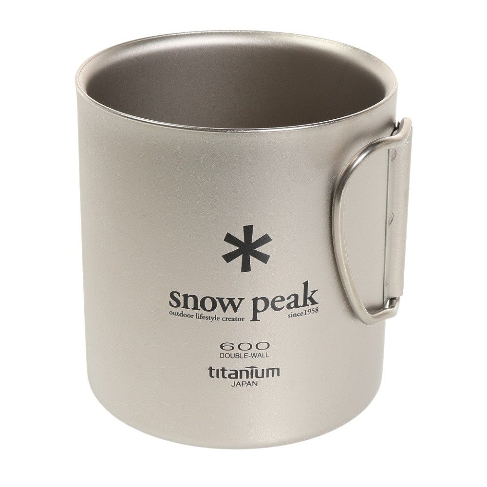 スノーピーク（snow peak） カップ マグカップ キャンプ チタンダブルマグ600 MG-054R | アウトドア・キャンプ用品はエルブレス
