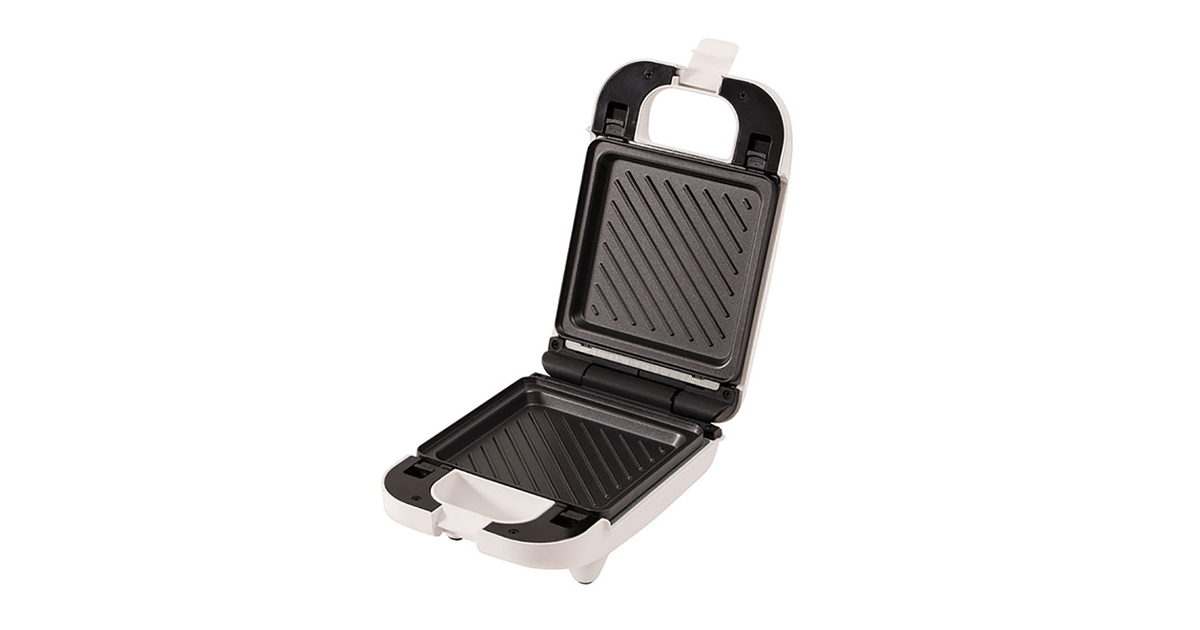 LITHON（LITHON） 着脱式シングルホットサンドメーカー KDHS-003W 調理器具 クッカー 家電 フッ素樹脂加工 縦置き コンパクト | アウトドア・キャンプ用品はエルブレス