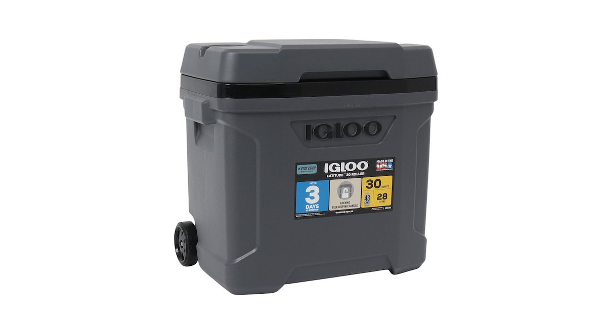 イグルー（igloo） クーラーボックス 28.5L 保冷 ラティチュード 30 ROLLER 35049 キャスター付き ハードクーラー ハンドル | アウトドア・キャンプ用品はエルブレス