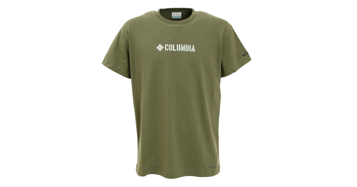 コロンビア（Columbia）（メンズ）半袖Tシャツ コールドベイダッシュ ショートスリーブ PM4377 398 カーキ トップス UV ...