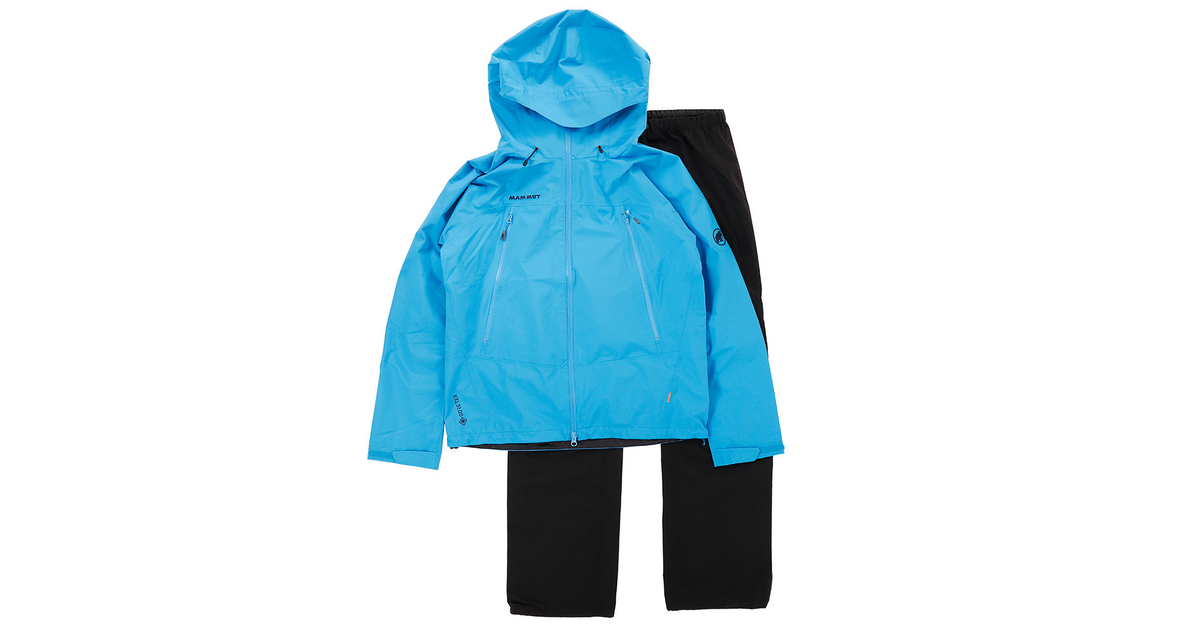 レインコート 上下 CLIMATE レイン上下セット AF M 1010-26551-50347 レインウェア 防災 ｜マムート - エルブレス