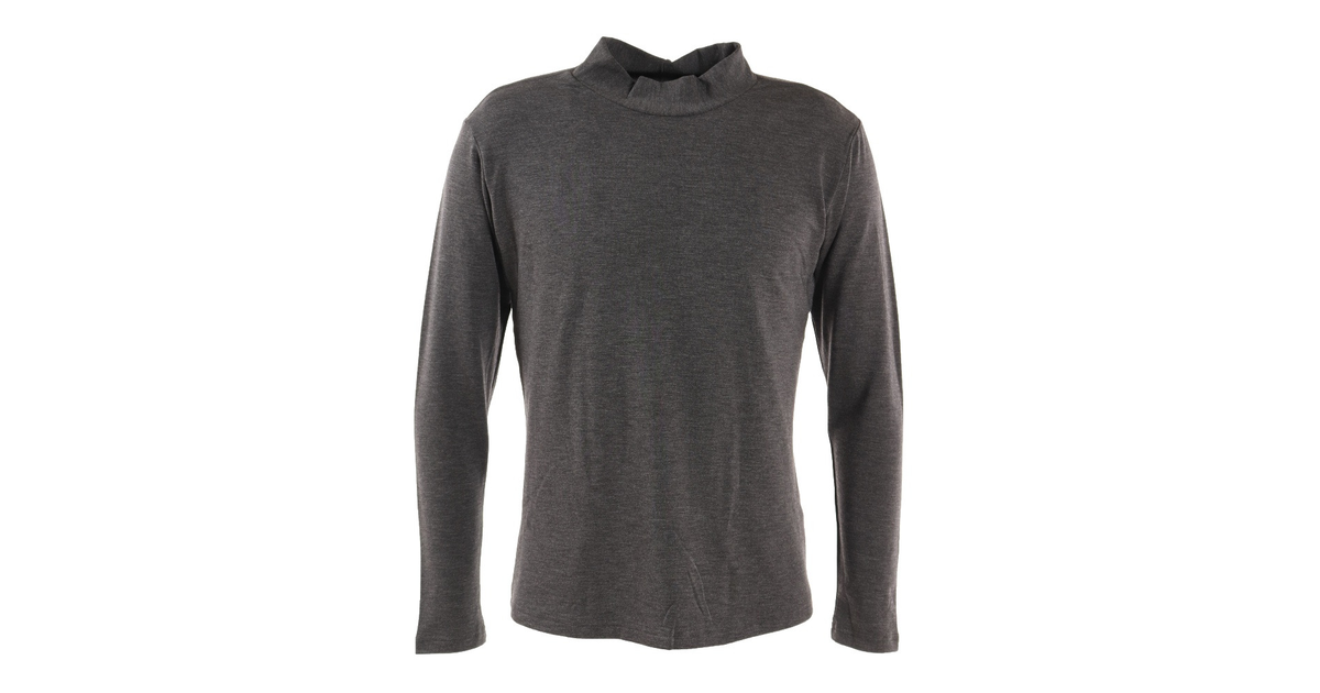 POLEWARDS（メンズ）ハイネック長袖アンダー シャツ VIATEX PW2LJU07GRY グレー インナー 吸湿発熱 抗菌 防臭 ...
