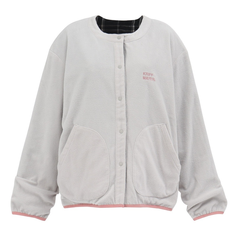 クリフメイヤー(KRIFF MAYER)リバーシブルフリースカーデ W2525130X:12:L/GRAY(Lady’s) クリフメイヤー（KRIFF MAYER）（レディース）リバーシブルフリース