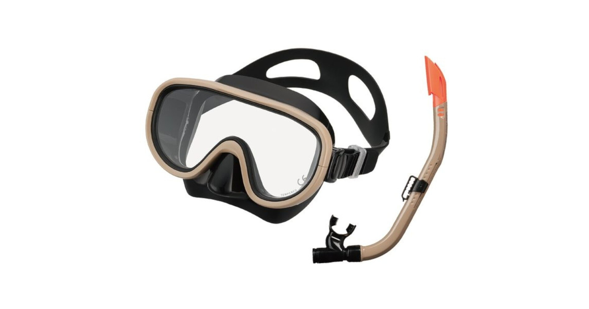 リーフツアラー（REEFTOURER）（メンズ、レディース）シュノーケリング 2点セット 24 RC0117 BKTN スノーケル&マスク ...