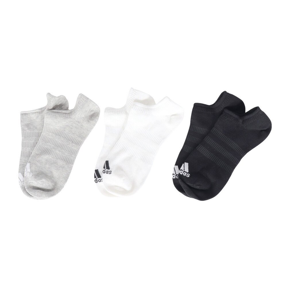 アディダス（adidas）（レディース）ローソックス 薄手・軽量ノーショーソックス3足組 EBB71-IC1328 | スポーツ用品はスーパー ...