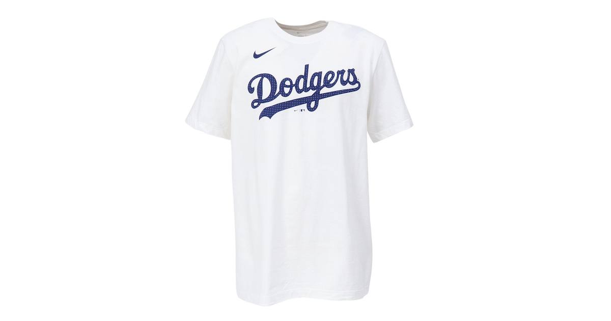 エムエルビー（MLB）（メンズ）野球ウェア ワードマーク コットン半袖Tシャツ ロサンゼルス ドジャース N199-10A-LD-0U5 ...