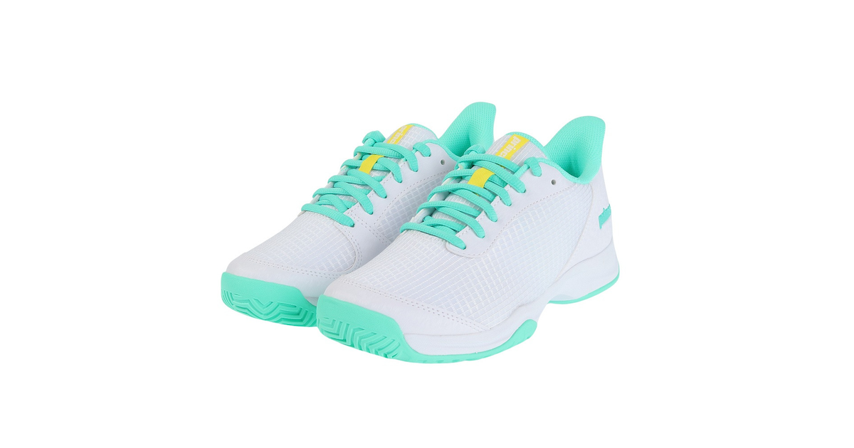 プリンス（PRINCE）（レディース）オールコート用 テニスシューズ レディース DPS413-374 DPS413 374 WHT/EMG ...