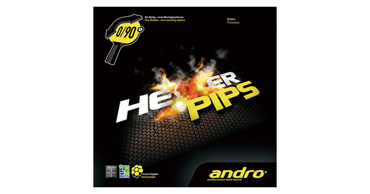 アンドロ（andro）（メンズ、レディース、キッズ）卓球ラバー HEXER PIPS 112272-BK | スポーツ用品はスーパースポーツゼビオ