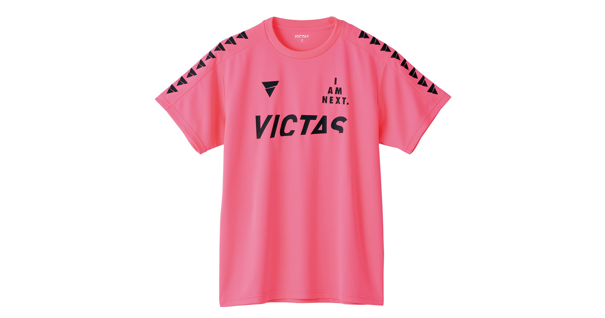 ヴィクタス（VICTAS）（メンズ、レディース）卓球ウエア 半袖シャツ V-TS245 532201 FLASH PINK | スポーツ用品はスーパースポーツゼビオ