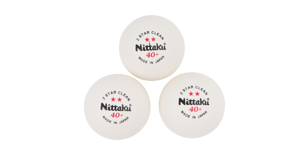 ニッタク（Nittaku） 卓球ボール 2スター クリーン 3個入 40ミリ NB-1720 抗菌仕様 トレーニング 練習球 | スポーツ用品はスーパースポーツゼビオ