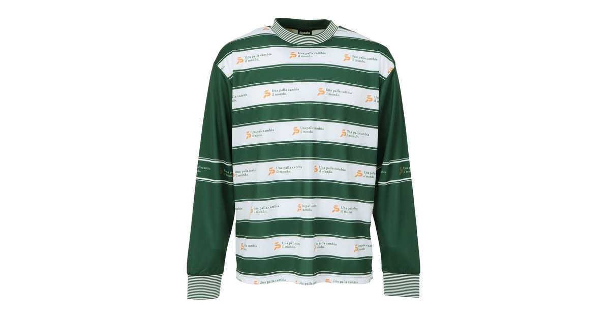 スパッツィオ（SPAZIO）（メンズ、レディース）サッカー フットサルウェア オーバーサイズ 長袖 ボーダープラシャツ GE-1005-19 | スポーツ用品はスーパースポーツゼビオ