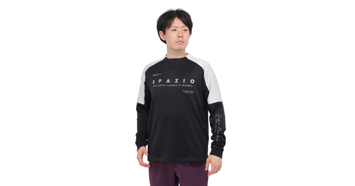 スパッツィオ（SPAZIO）（メンズ、レディース）サッカー フットサルウェア 袖パネル ミッド トレーニングトップ GE-1036-02 | スポーツ用品はスーパースポーツゼビオ