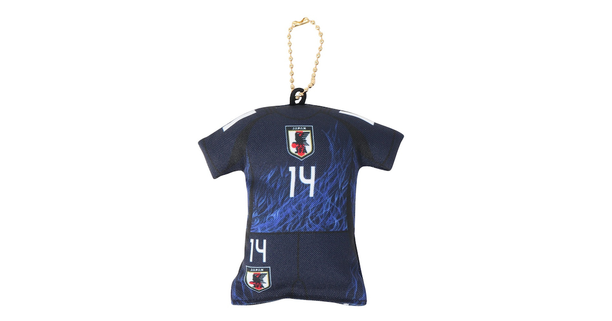 日本サッカー協会（JFA）（メンズ、レディース、キッズ）プレイヤーズユニ型クッションキーホルダー 伊東純也 24JFA-014-14 | スポーツ用品はスーパースポーツゼビオ