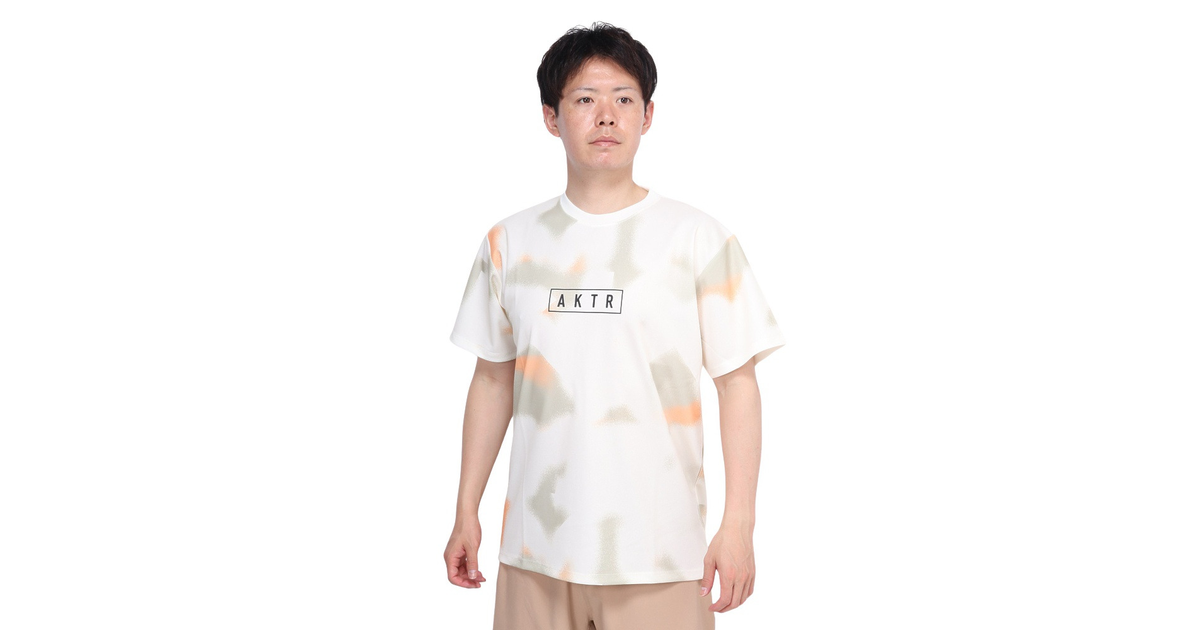 アクター（AKTR）（メンズ、レディース）バスケットボールウェア SCRIBBLE AKTRロゴ スポーツ Tシャツ 124-016005 WH | スポーツ用品はスーパースポーツゼビオ