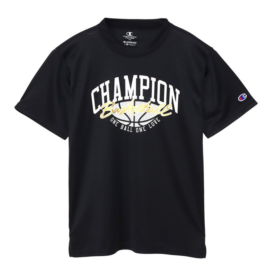 チャンピオン（CHAMPION）（キッズ）バスケットボールウェア ジュニア ミニ ショートスリーブTシャツ 24SS CK-ZB322 090 速乾 | ゴルフ用品はヴィクトリアゴルフ